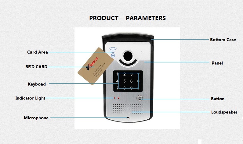 Analogue doorphone RFID Card Audio Intercom | KNTECH