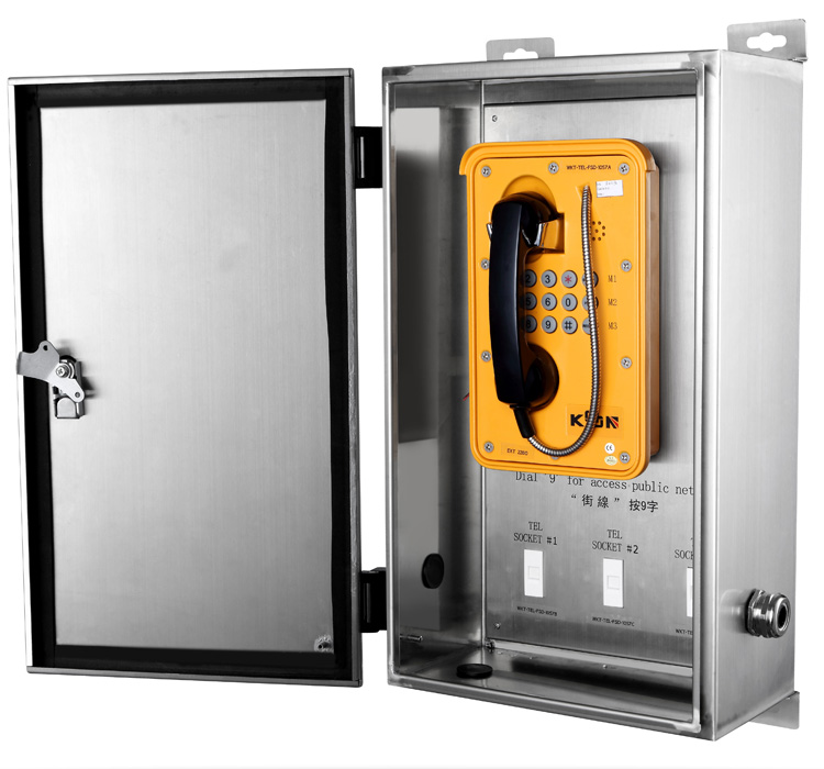 Boîtier en acier inoxydable pour téléphone étanche Boîte de commutation ...