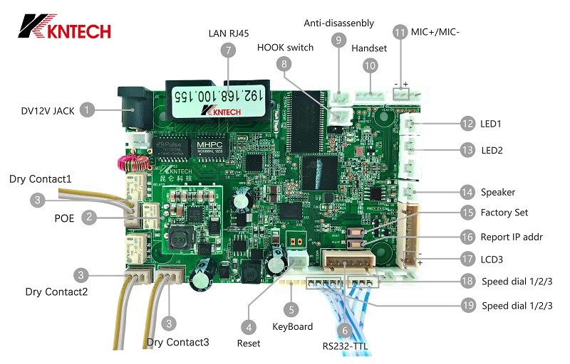 VoIP SIP Telephone PCB Board | KNTECH VoIP SIP Telephone PCB Board | KNTECH