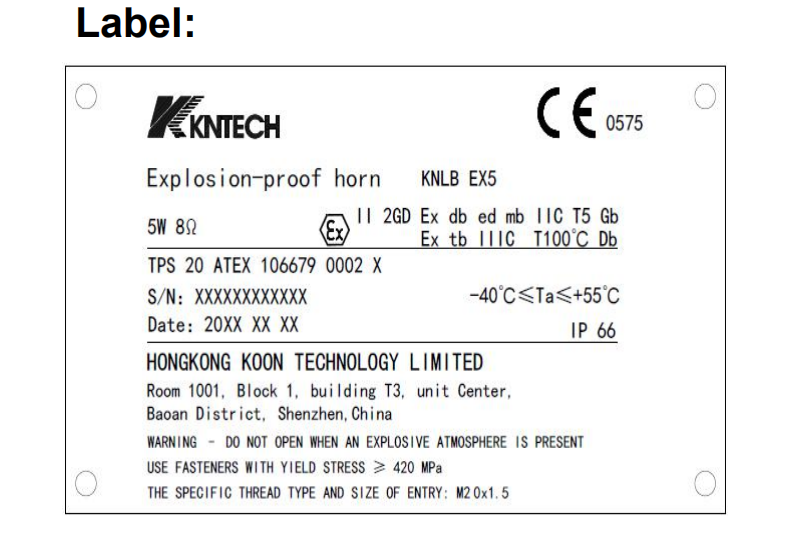Explosion proof horn loudspeaker-atex-outdoor waterproof | KNTECH